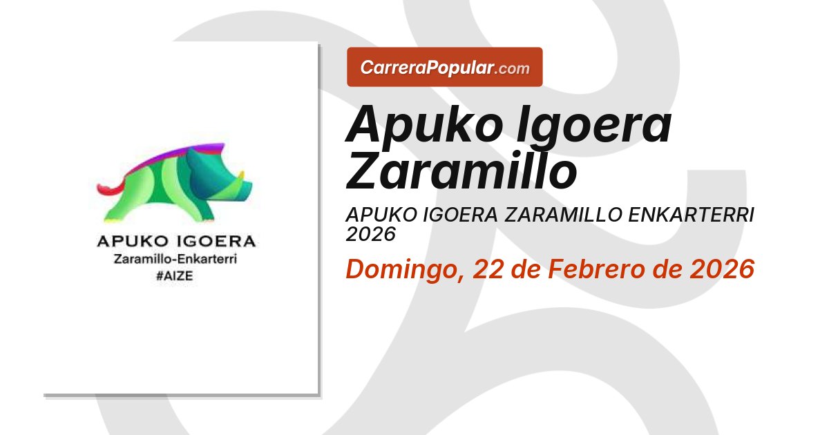 Apuko Igoera Zaramillo Enkarterri. Trail Running en Zaramillo (Vizcaya ...