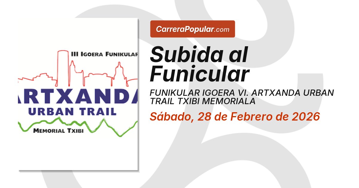 Subida al Funicular. Trail Running en Bilbao (Vizcaya). Febrero 2026