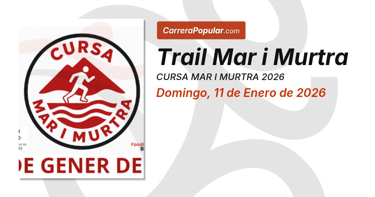 Trail Mar i Murtra. Trail Running en Blanes (Gerona). Enero 2026