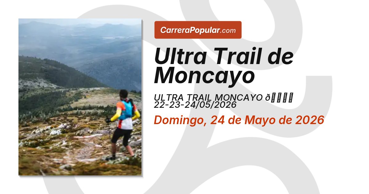 Ultra Trail de Moncayo. Trail Running en Añón de Moncayo (Zaragoza ...
